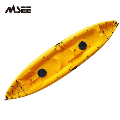 Cina Il doppio si siede sul kajak superiore del mare per la pesca del materiale all'aperto dell'HDPE del prodotto in vendita