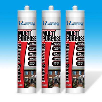 280ml White Clear Acetoxy Silicone Sealant Caulking Cas 7085-85-0 Smooth Paste