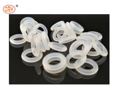 China Anel-O reencadernado excelente transparente do silicone do espaço livre da resistência para o produto da eletrônica à venda