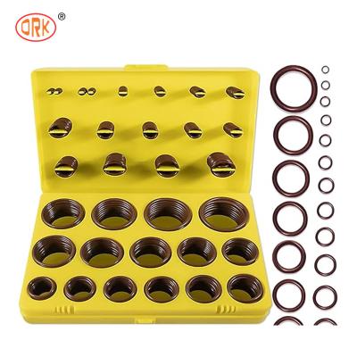 China High Durable 386PCS FKM 75A Brown Plumbing O Ring Kit for Automotive Faucet Repair Seals for sale