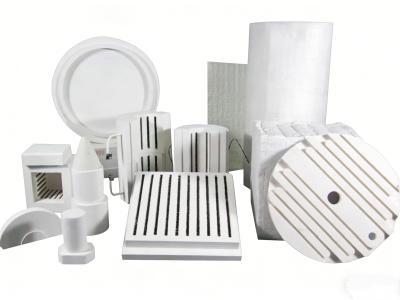 China Rigid Vacuum Ceramic Fiber Shapes Heater Alumina Silica Fiber Components 1260℃ for sale