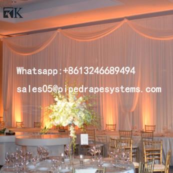 China aluminum pipe and drape wedding party trade show stage wall backdrop Curtain for sale for sale