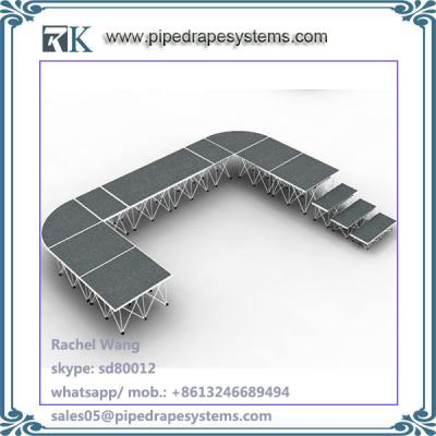 China portable smart stage glass stage for concer event show for sale