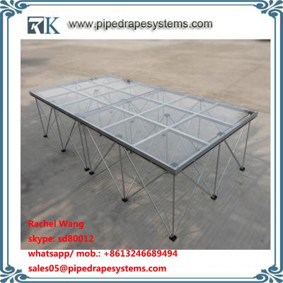 China folding smart stage glass stage design easy install for sale for sale