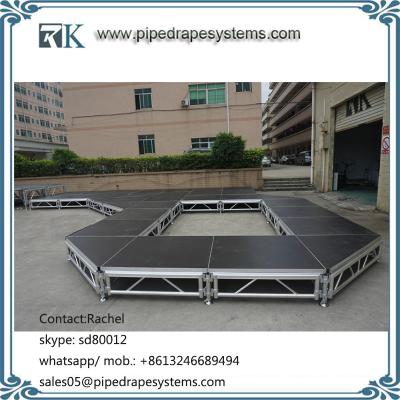 China fixed height glass aluminum stage platform TUV for big vocal concert show for sale