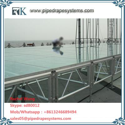 China fixed height glass aluminum stage platform TUV for big vocal concert show for sale