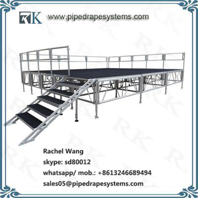 China fixed height glass aluminum stage platform TUV for big vocal concert show for sale