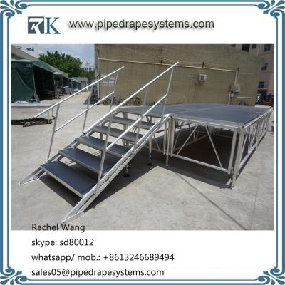 China fixed height glass aluminum stage platform TUV for big vocal concert show for sale