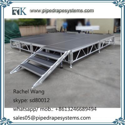 China fixed height glass aluminum stage platform TUV for big vocal concert show for sale