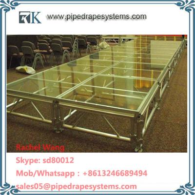 China fixed height glass aluminum stage platform TUV for big vocal concert show for sale