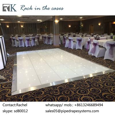 China white and black LED star Acrylic dance floor flooring systems in wedding supplies for sale