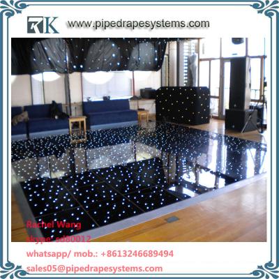 China New light up LED star dance floor for parties weddings and special event for sale