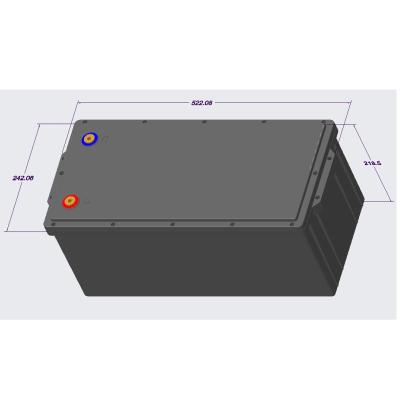 China Waterproof 36 Volt 100ah Lithium Boat Battery Construction High Energy Density for sale