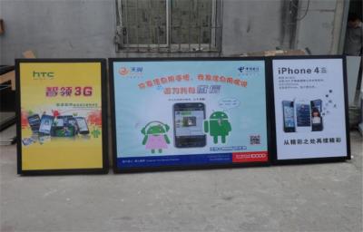 Cina 7 contenitore leggero infiammante LED di volt A1 di lampada esile dell'immagine per la pubblicità dell'interno in vendita
