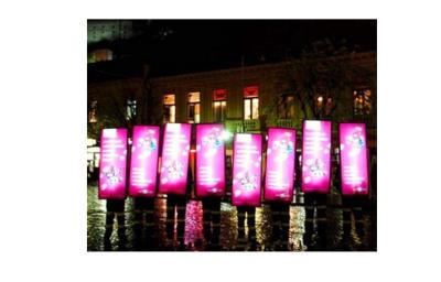 Cina Rettangolo che annuncia i fronti esili del doppio della scatola leggera del LED con la dimensione A1 in vendita