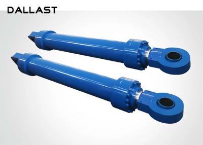 China 100 Ton Flange Long Stroke Hydraulic Cylinder Double Ended High Pressure for sale