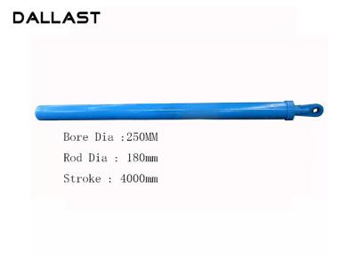 China Blue Long Stroke Hydraulic Cylinder Chrome Welded Industrial Lifting Platform for sale