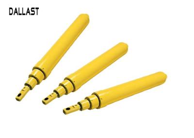 China 3 Stage Standard Telescopic Hydraulic Cylinder Piston Chrome Painted for sale