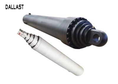 China Single Acting Telescopic Hydraulic Ram 7 Inch Bore 16-35 MPa Pressure for sale