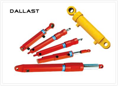 China OEM Welded Backhoe Hydraulic Oil Cylinder Piston , Double Acting Hydraulic Ram for sale