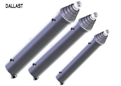 China Telescopic Multi Stage Single Acting Hydraulic Ram 7 Inch Bore Chrome for sale