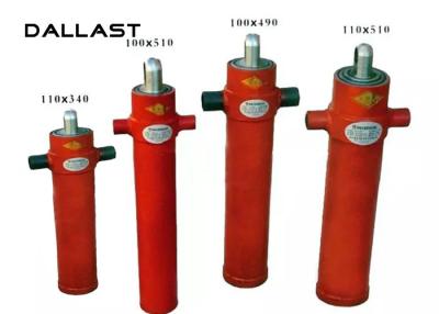 China Single Acting Telescopic Cylinder Chrome 2 Stage Bore 110mm TS16949 Certification for sale