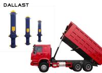 Quality Dump Truck Single Acting Hydraulic Ram 3 / 4 / 5 Stage Chrome Telescopic for sale