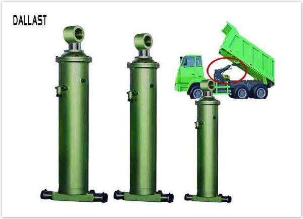 Quality Double Acting Dump Trailer Hydraulic Cylinder Telescoping One Stage Sleeve for Dump Trailer for sale