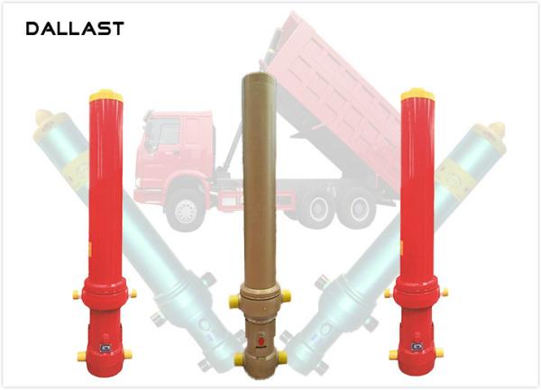 Quality Agricultural Dump Truck Hydraulic Cylinder Plunger Long Stroke 16-32 Mpa Working Pressure for sale