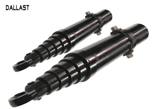 Quality Multi Stage Telescopic Hydraulic Ram Oil Cylinders Single Acting Agricultural Farm Truck for sale