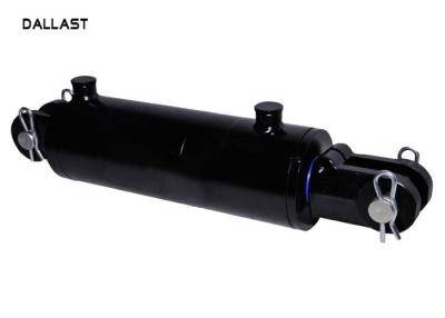 China Customized Double Acting Hydraulic Ram Two Way Welded Cylinder Pin Eye 2400mm Stroke for sale