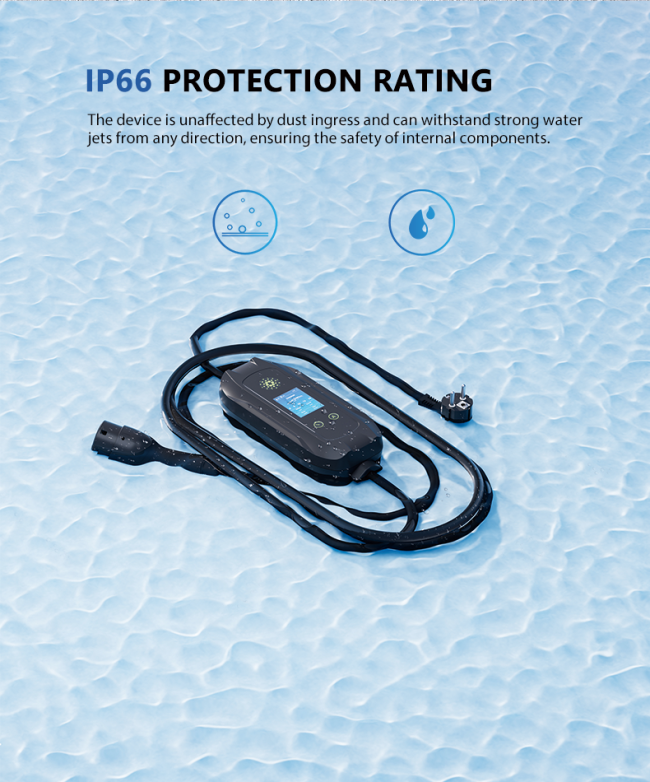 Portable EV Charger indicator lights