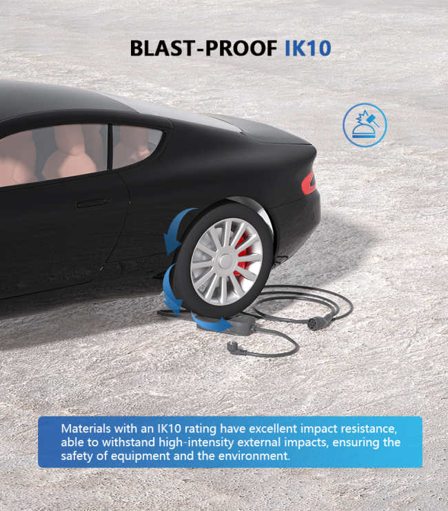 Portable EV Charger in use