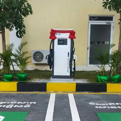 China Three phase AC 380V±20% Auto DC 120kW Electric Car Charger with Credit Card Payment for sale