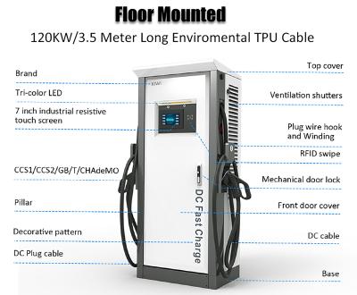 China 120KW DC Vehicle Charging Equipment for High Frequency and Fast Charging of EV Cars for sale