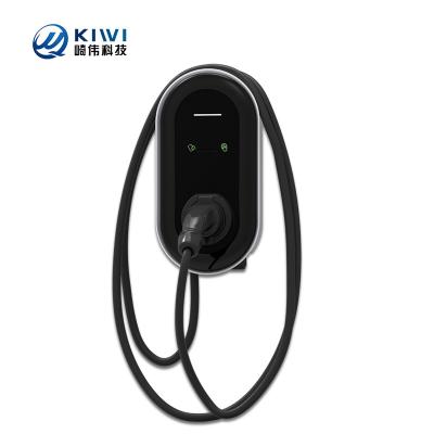 China 220V Wall-Mounted EV Charging Stations for ModelX 7kw Charger Pile Type 2 Fast Charging for sale