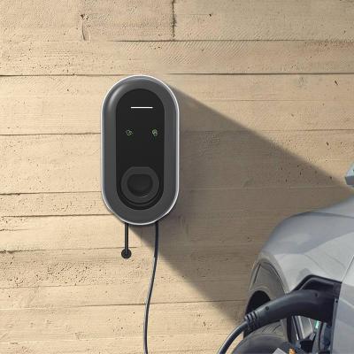 China RCD Leakage Protection IP54 5KW 22KW AC EV Charging Pile for Tesla at Amusement Park for sale