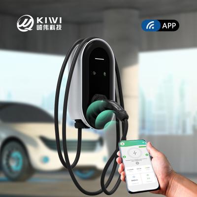 China Fast Charging Type 2 Three-phase 22kw 32a Wallbox EV Charger for Electrical Cars for sale