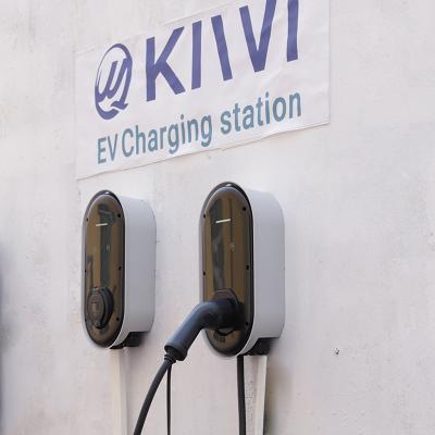 China Fast Charging Type 2 Three-phase 22kw 32a Wallbox EV Charger for Electrical Cars for sale