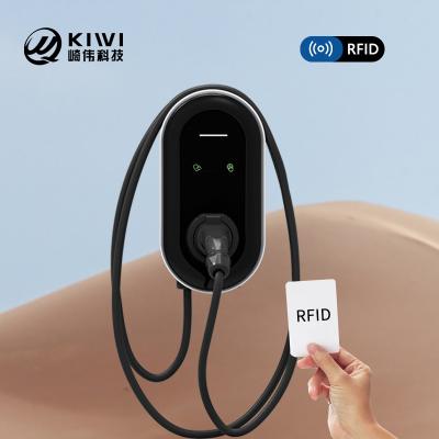 China Input Current 0-32A Wallbox Type 2 Three Phase 32A Electrical Car Charger Station 7KW for sale