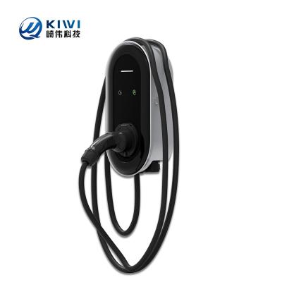 China Input Current 0-32A Wallbox Type 2 Three Phase 32A Electrical Car Charger Station 7KW for sale