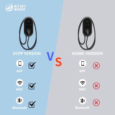 China Input Current 0-32A Wallbox Type 2 Three Phase 32A Electrical Car Charger Station 7KW for sale