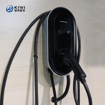 China 50 Amp Level 2 EV Charger Station with 22KW Power and Wall-mounted Installation Method for sale