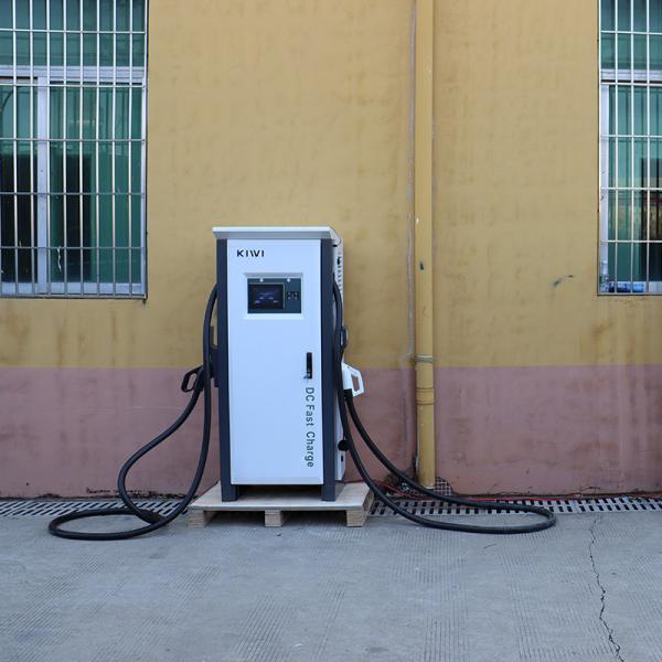 Quality Commercial OCPP CCS 120KW DC EV Charger Electric Vehicle Charging Station 2 Guns for sale