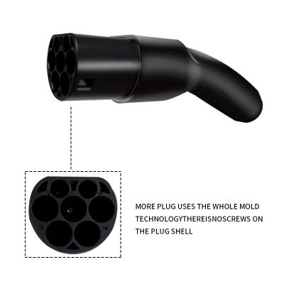 China 5m Universal Electric Vehicle Charger Cable 16A-32A Type 1 To Type 2 EV Charging Cord for sale