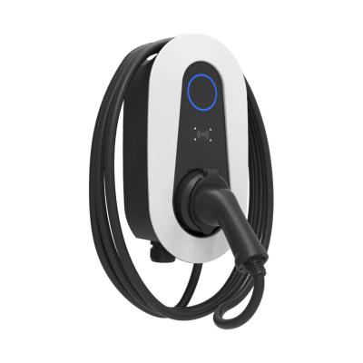 China 7kW AC EV Charger with Type-1/Type-2/GB/T Plug and RFID for sale