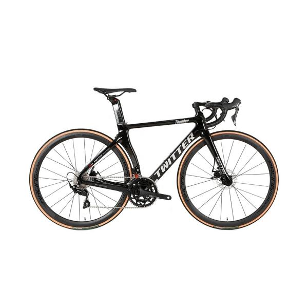 Quality Carbon Fiber Frame Road Bike with Hydraulic Disc Brake 22 Speed Cycle 700c 25c for sale