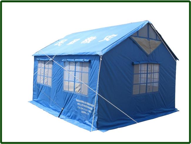 Polyester cotton canvas relief tent refugee tent