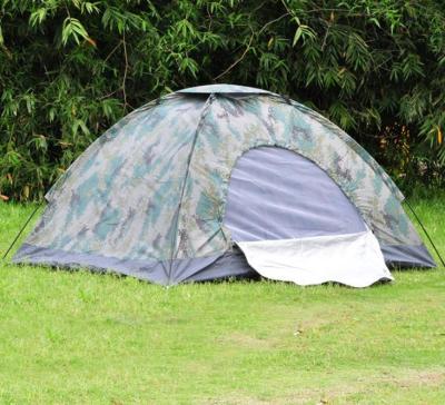 China Single Layers Camouflage Outdoor Camping Tent , Waterproof Easy Up Camping Tent for sale