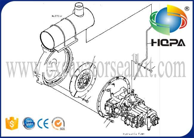 pompe principale hydraulique PC300-7 de 708-2G-00024 708-2G-00023 708-2G-00022